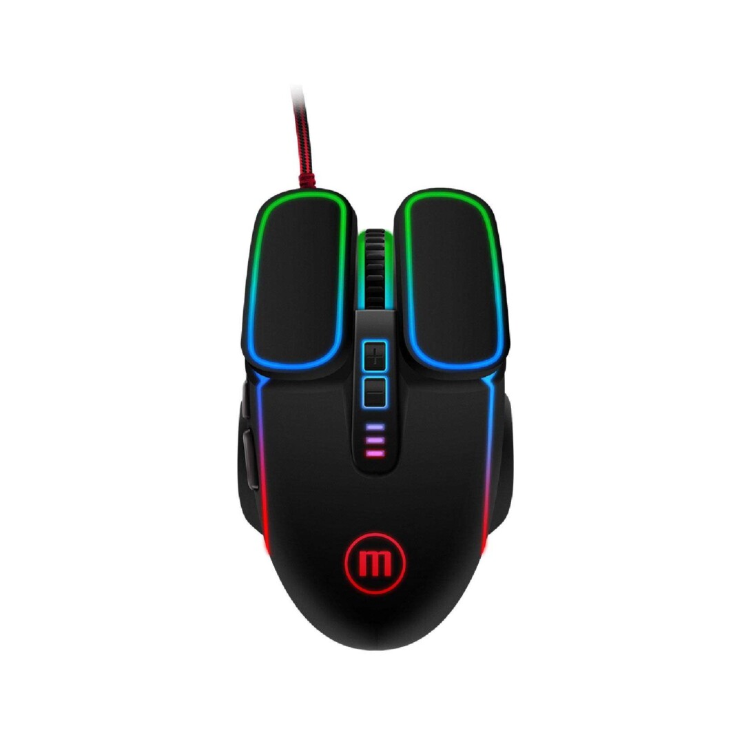Mouse Gamer Maxell Tron USB con Diseño Ergonómico y RGB - TECNONACHO