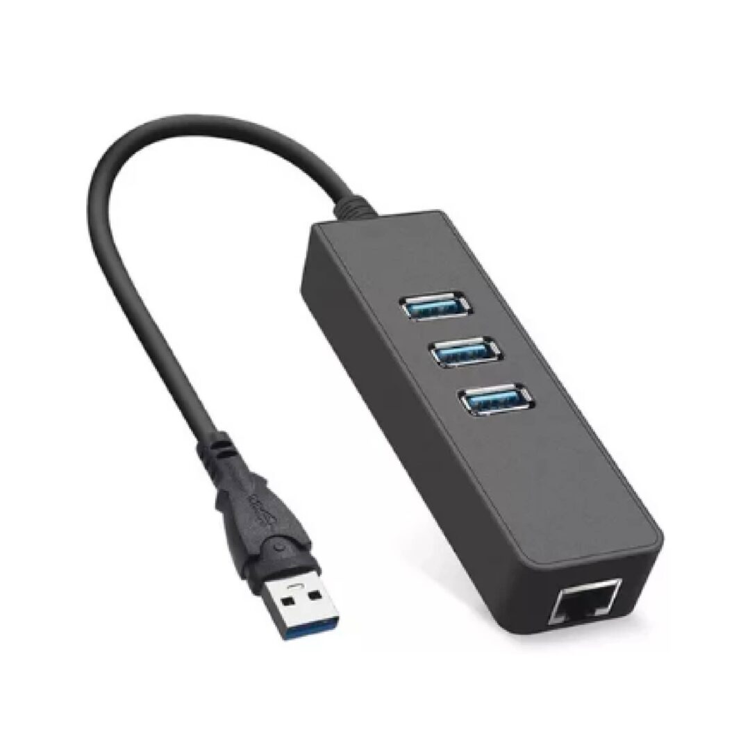 HUB USB 3.0 3 PUERTOS USB 3.0 + PUERTO DE RED RJ45 - Tecnonacho Tienda ...