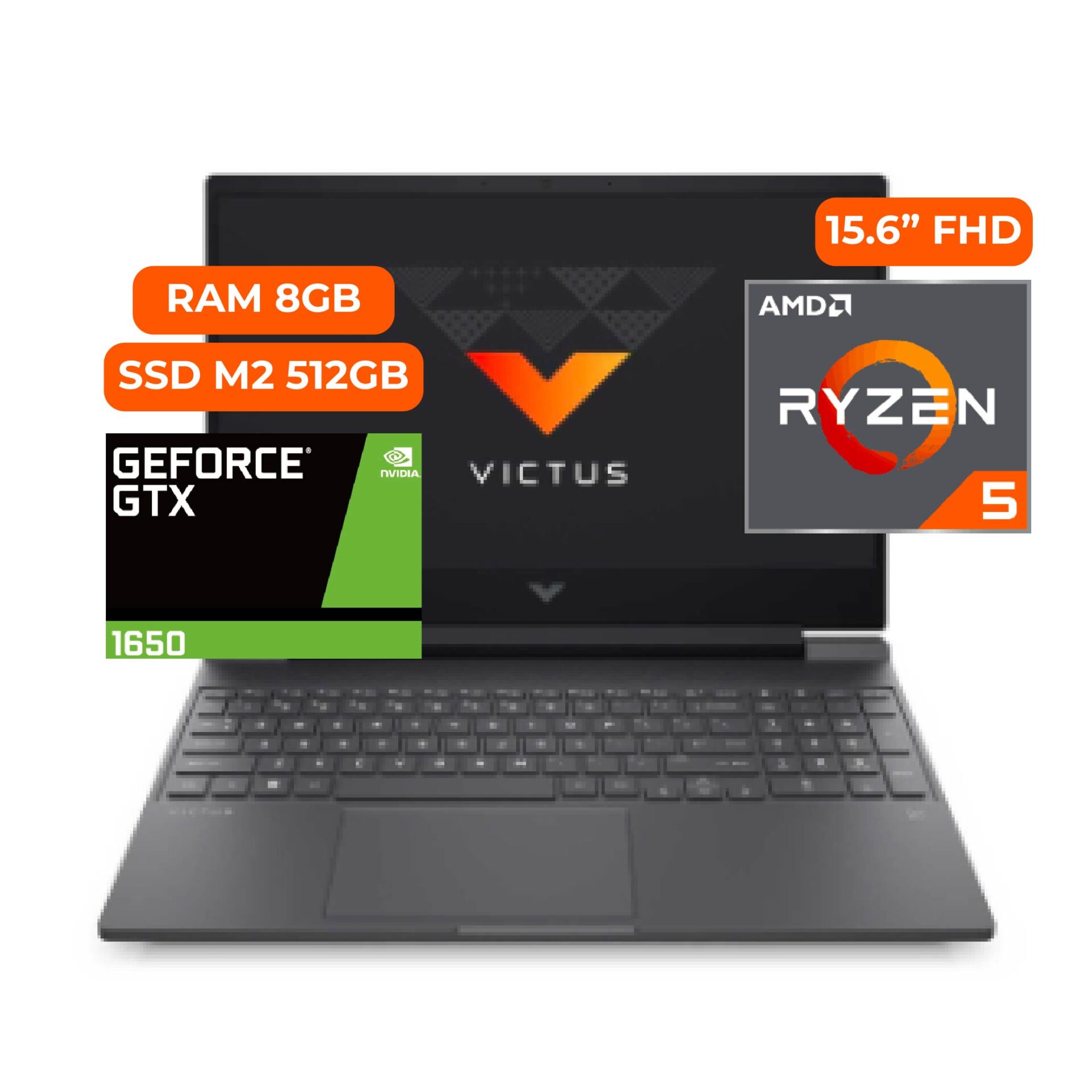 Portátil HP VICTUS Gaming AMD Ryzen 5 5600H 8GB RAM 512GB SSD NVIDIA ...