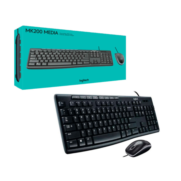 Combo Teclado y Mouse USB Logitech MK200 | Precisión y Durabilidad ...