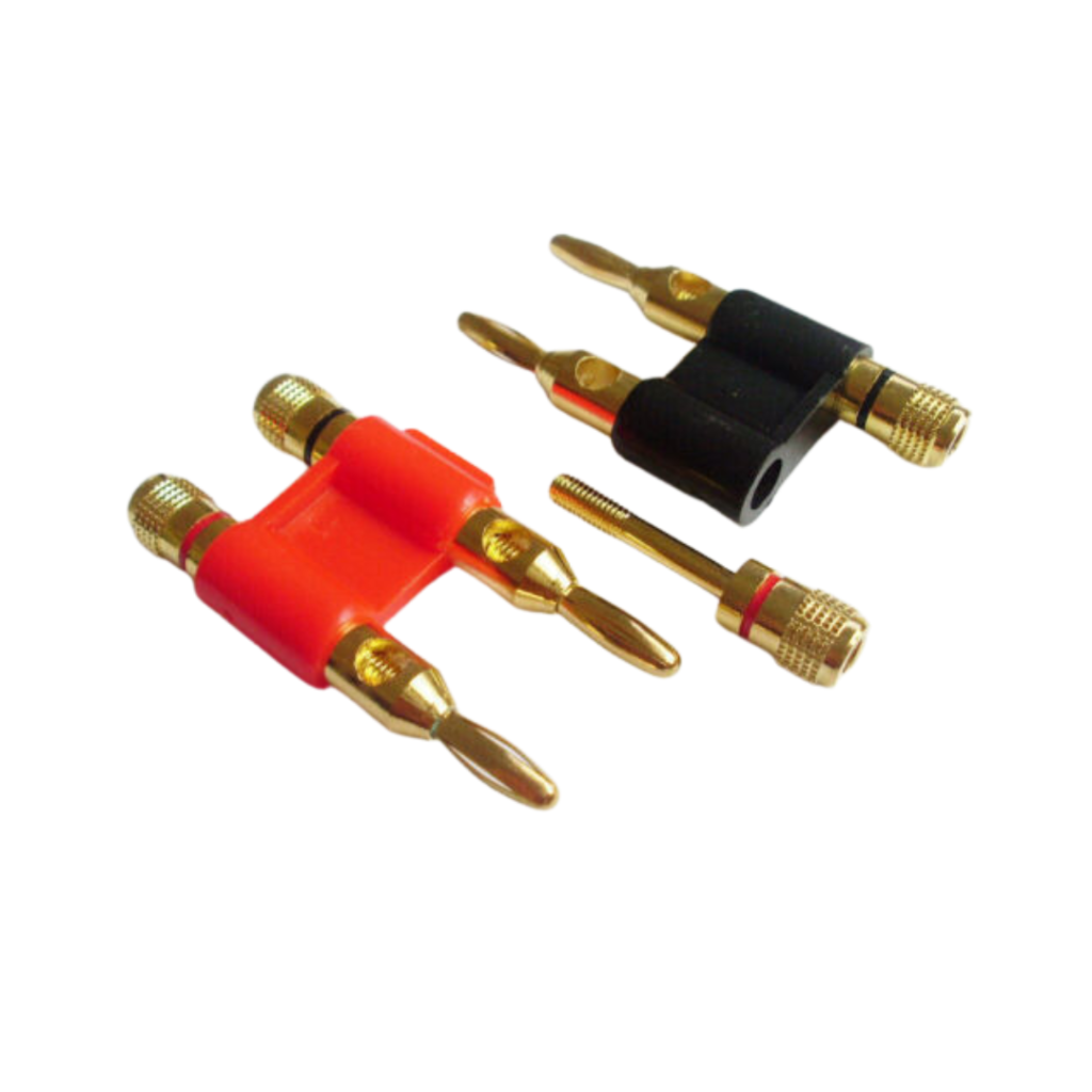 Conector Banana Doble con Rosca - Tecnonacho Tienda Tecnología