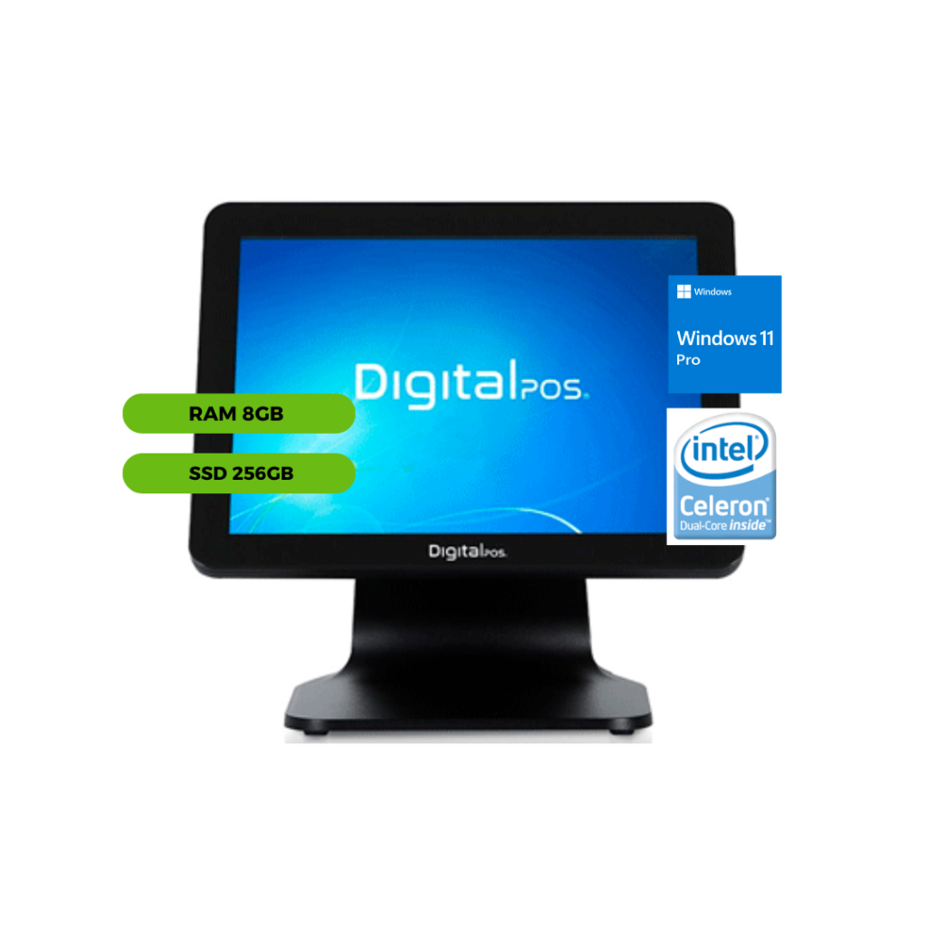 Todo en Uno POS DIG-150W-V2 Intel Celeron 8GB 256GB SSD - TECNONACHO