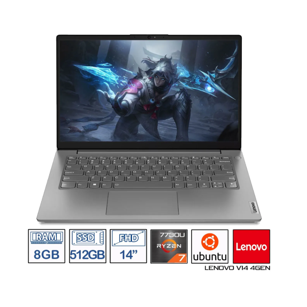 PORTATIL LENOVO V14 G4 ABP AMD RYZEN 7 7730U 2.0 GHZ 8GB SSD 512GB FULL ...