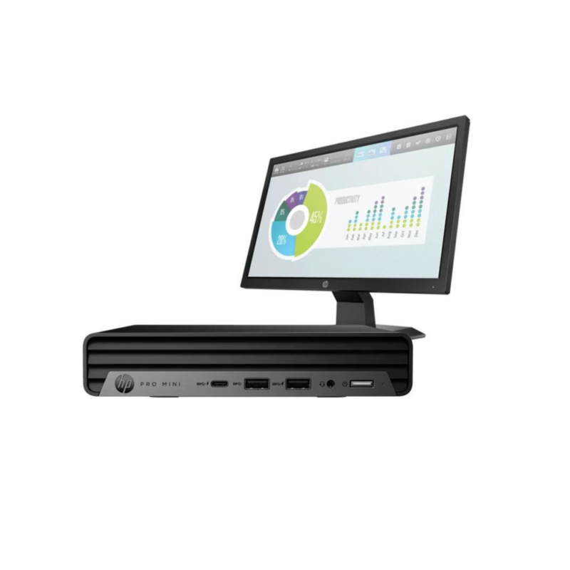HP Pro Mini 400 G9 Core i5 12ª Gen 16GB SSD 256GB Win10 pro + Monitor ...